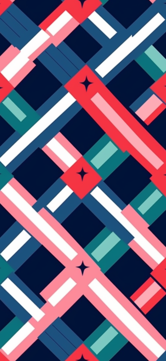 Preppy Patterns Mobile Wallpaper - Amberblue Media