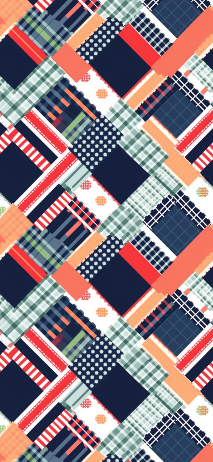 Preppy Patterns Mobile Wallpaper - Amberblue Media