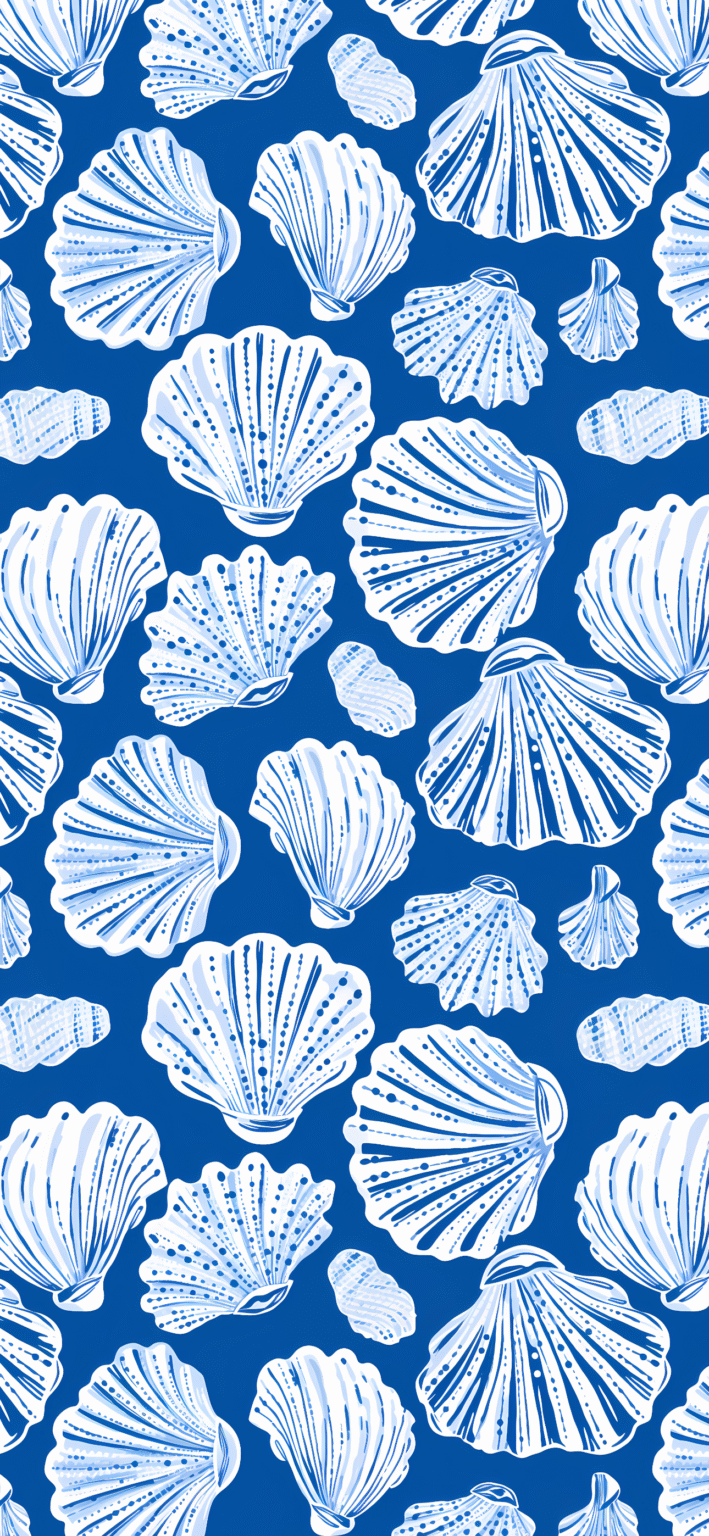 Preppy Nautical Coastal Mobile Wallpaper - Amberblue Media